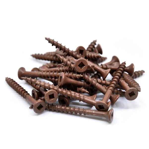 Vis pour terrasse Fasteners n°8 x 2,5 po avec revêtement céramique 2000 ...