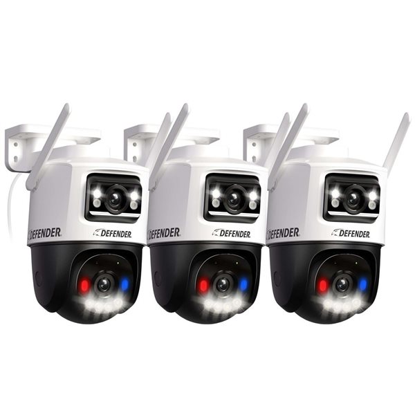 Caméra de sécurité Pro MAX 2K+ de Defender avec PTZ et IA, vision ...