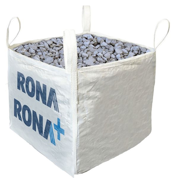 Garden and Landscape Bags 1-Cubic Yard 3/4-in Bulk Bag of Clear Stone ...