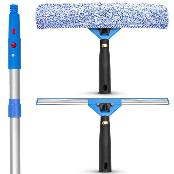 Gritt Commercial Pro Window Washing Cleaning Kit w/ 14-in Squeegee/14 ...