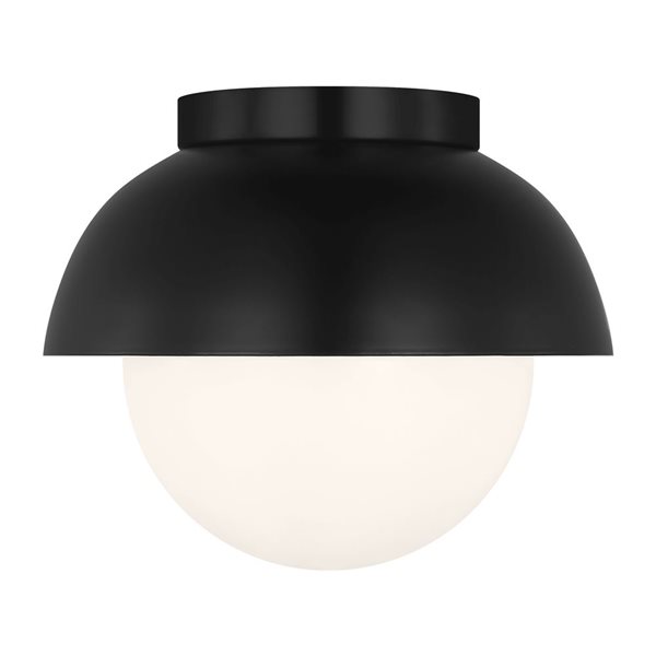 Generation Lighting Hyde 1-Light Flush Mount Ceiling Light - Black ...