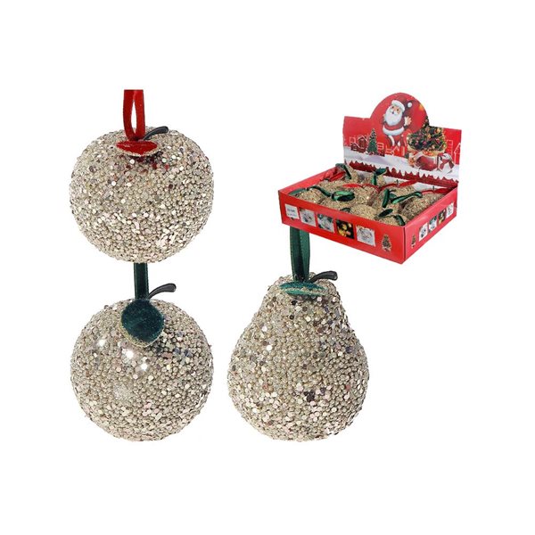iH casadécor Gold Beaded Fruit Multicolour Plastic Hanging Ornaments ...