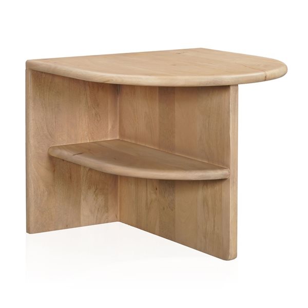 Table d'appoint demi-rond moderne Evelyn par Gild Design House 22 l. x ...