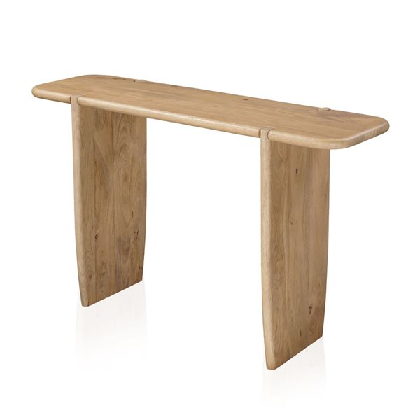 Gild Design House Evelyn 55 W x 15-in D Brown Mango Wood Contemporary ...