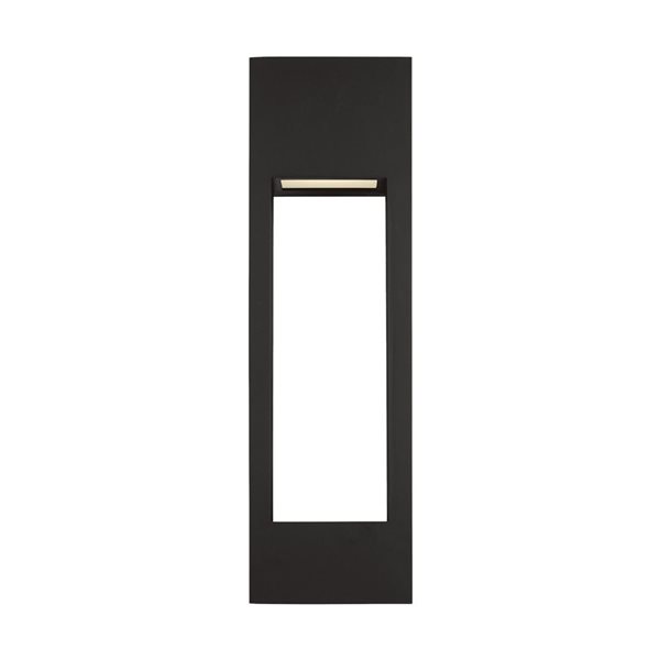 Generation Lighting Testa 24-in Black Extra Large LED Outdoor Wall ...