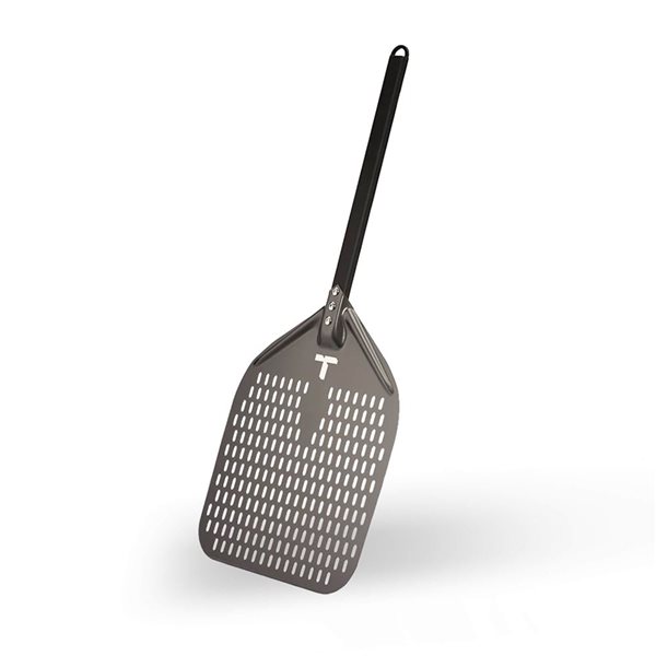 Turpone Ronzio 12-in Perforated Aluminum Pizza Paddle Peel w/ Heat ...