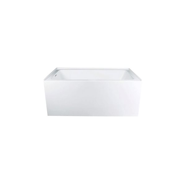 Agua Canada Brio 66 x 32-in White Acrylic Rectangular Alcove Bathtub ...