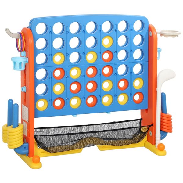 Qaba Jumbo 4 in 1 Indoor/Outdoor Giant Game Set 341-056V00MX | RONA