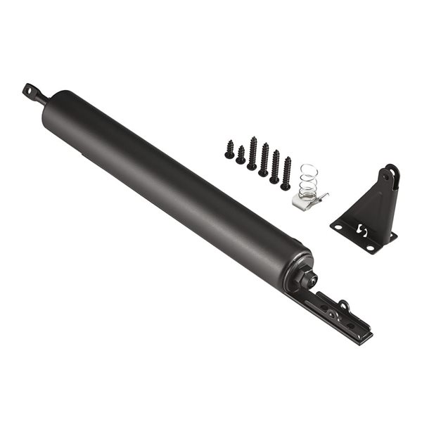 Ferme-porte Ideal Security pneumatique en aluminium, noir mat SK3015MB | RONA