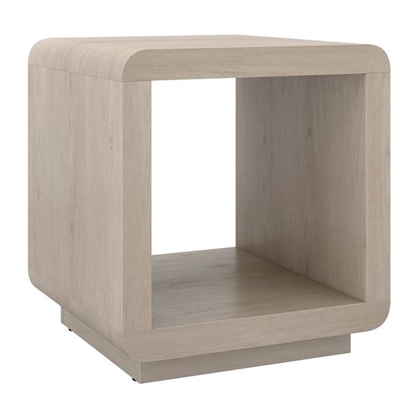 Hailey Home Lonni 20-in Alder Washed White Square Side Table ST2450 | RONA