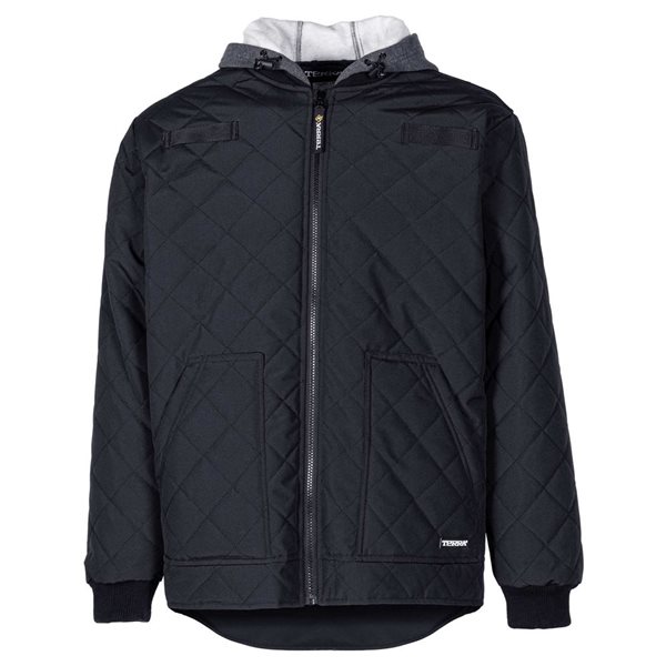 Manteau matelassé pour congélateur Terra avec capuchon, noir, moyen 100298BKM | RONA