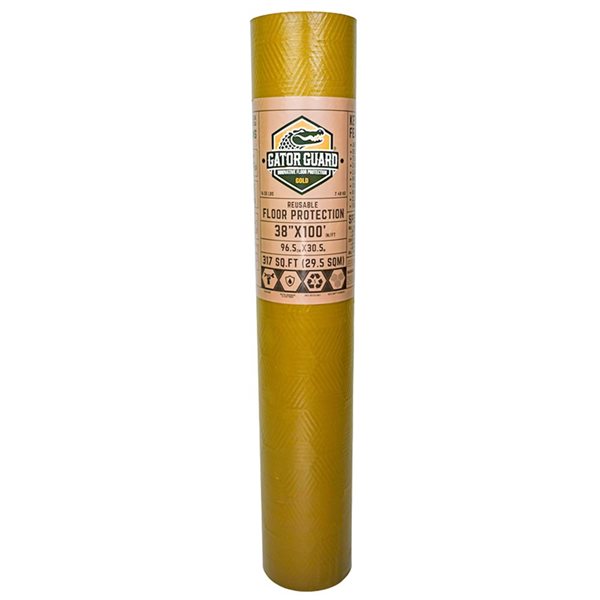Protection réutilisable pour plancher Gold de Gator Guard 38 po x 100 ...