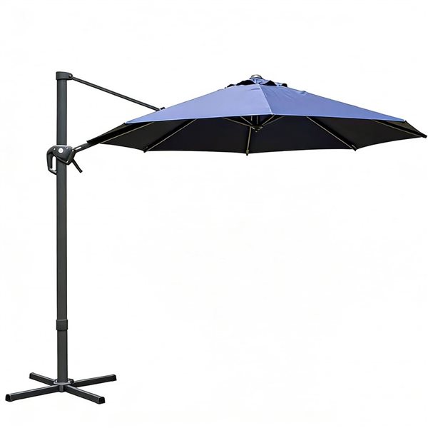 Mondawe 10-ft Octagon Patio Cantilever Umbrella - Navy Blue MO ...