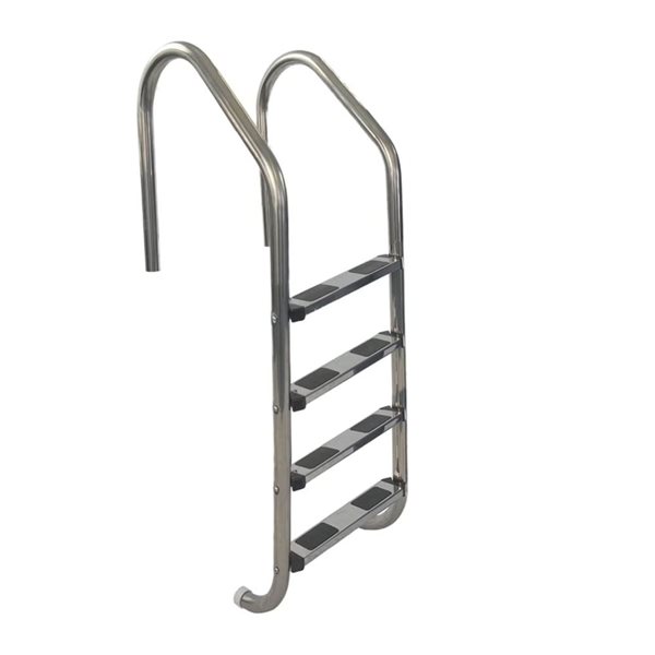 Pool Central 72‑in 4‑Step Stainless Steel In‑Ground Swimming Pool ...