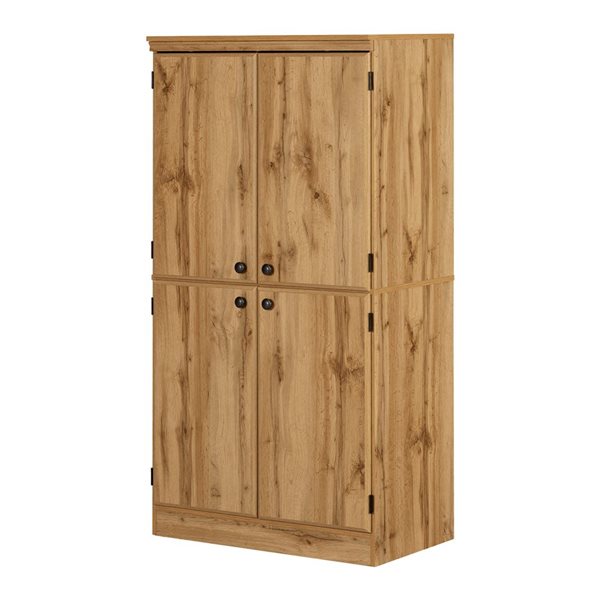 South Shore Furniture Morgan Nordik Oak 4-Door Storage Cabinet 16787 | RONA