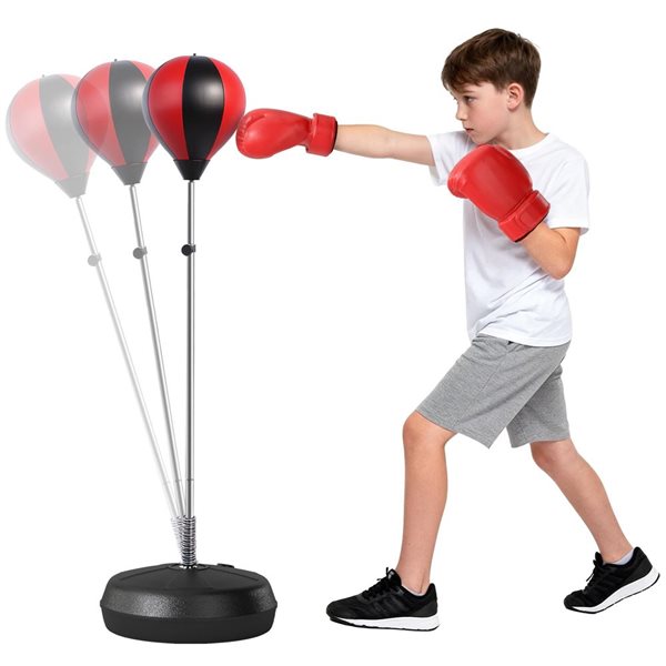 Soozier Adjustable Boxing Punching Bag with Gloves - Multiple Colors B1 ...