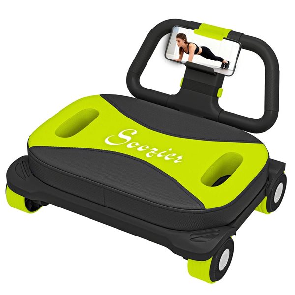 Soozier Ab Wheel Roller Automatic Rebound Abdominal Wheel for Home ...