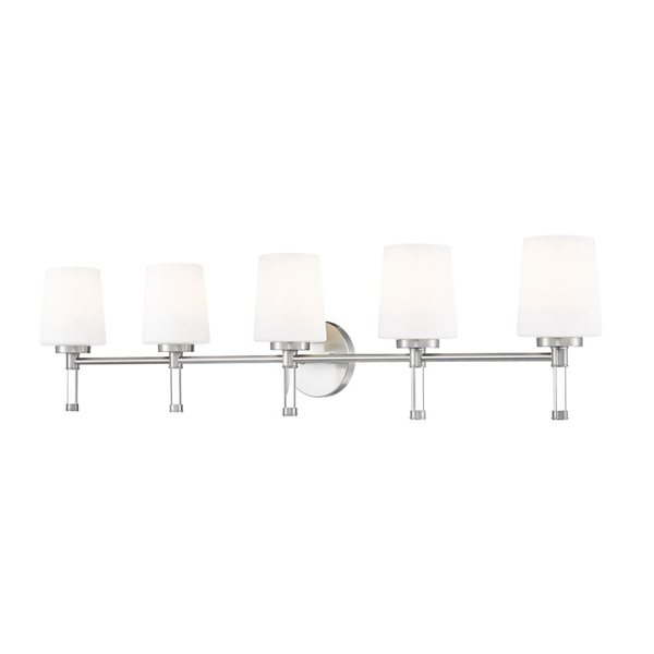 Z-Lite Henri 5-Light Vanity Light - Brushed Nickel 7700-5V-BN | RONA
